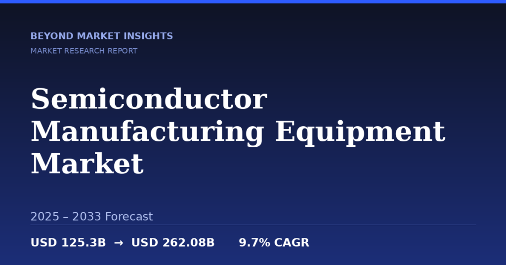 Semiconductor Manufacturing Equipment Market Analysis: Key Segments And ...
